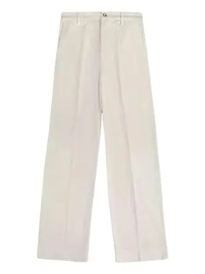 FAY Cotton Trousers - White