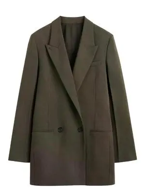 TOTÊME Double-breasted Blazer - Green