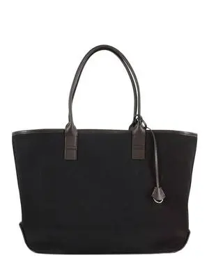Hogan Embossed Logo Shopping Bag - Black