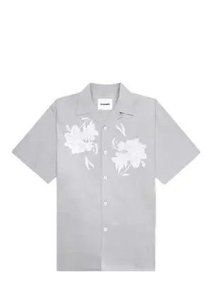 JIL SANDER Embroidered Floral Shirt - Grey