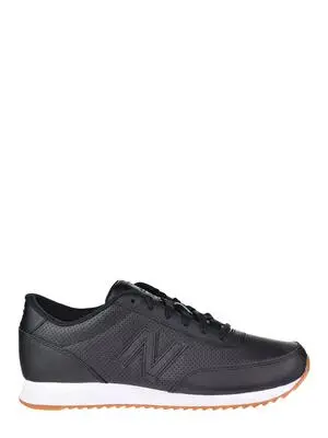 NEW BALANCE 501 Perforated Leather Sneakers - Black