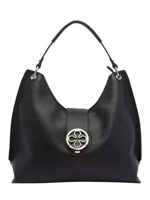 V°73 Federica Clover Shoulder Bag - Black