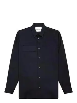 JIL SANDER Pocket Button-up Shirt - Blue