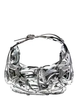 INNERRAUM Metallic-Effect Top-Zip Shoulder Bag