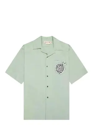 Marni Crystal-embellished Pocket Shirt - Green