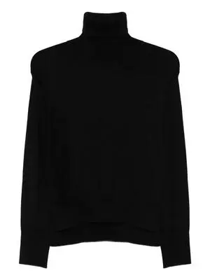 DANIELE FIESOLI Turtleneck Merino-wool Sweater - Black