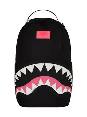 SPRAYGROUND Shark Central Nylon Backpack - Black/pink