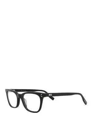 Alexander McQueen Square Rectangle Optical Frames Black Black Transparent (mq0379o/30013663/001)