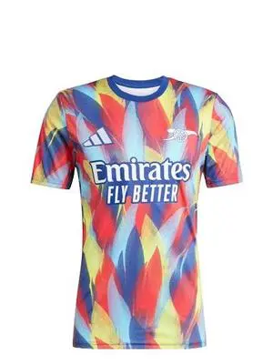 Adidas Arsenal 25/26 Prematch Jersey - Victory Blue Pure Ruby Bright Yellow Bright Cyan
