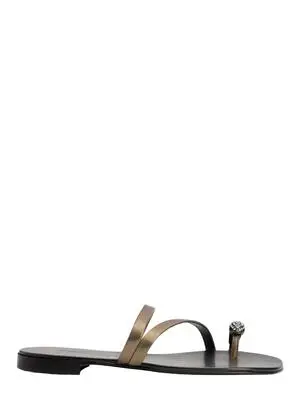 GIUSEPPE ZANOTTI Febe Crystal-embellished Leather Sandals - Silver