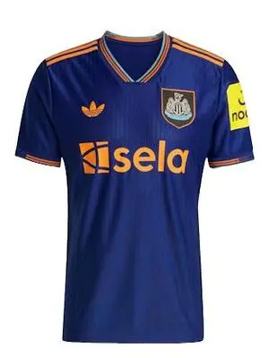 Adidas Newcastle United Fc 25/26 Third Authentic Jersey - Victory Blue Bahia Orange