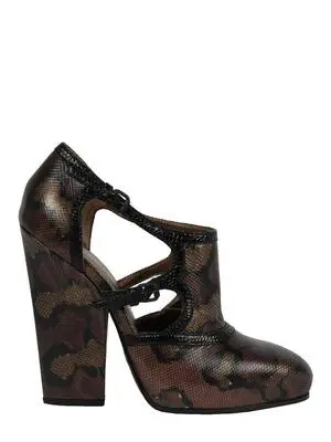 Bottega Veneta Chunky Heel Almond Toe Pumps - Leather