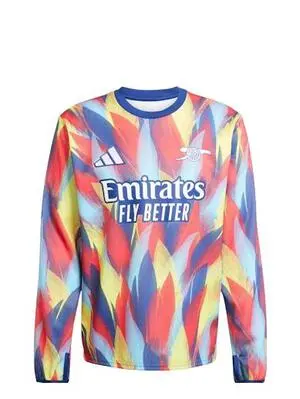 Adidas Arsenal 25/26 Pre-match Warm Top - Victory Blue Pure Ruby Bright Yellow Bright Cyan