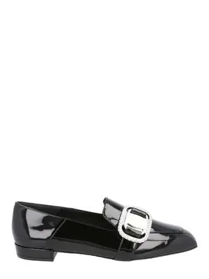 FERRAGAMO Wang 10 Patent Leather Loafers Wide - Black