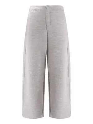 Max Mara Wool And Cotton Trousers - Grey
