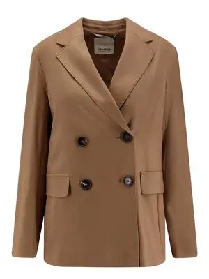 Max Mara Lena Double-breasted Virgin Wool Blazer - Brown