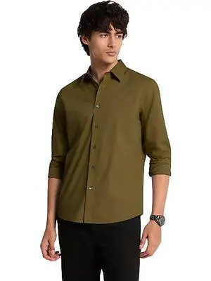 Michael Kors Stretch Cotton Shirt Green