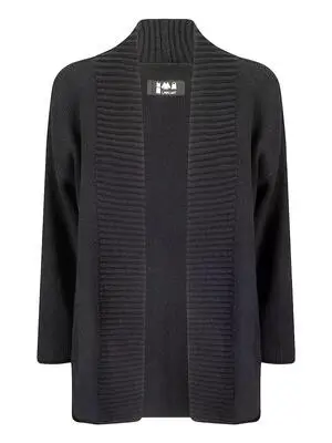 Labo.art Long-sleeve Open-front Cardigan - Black
