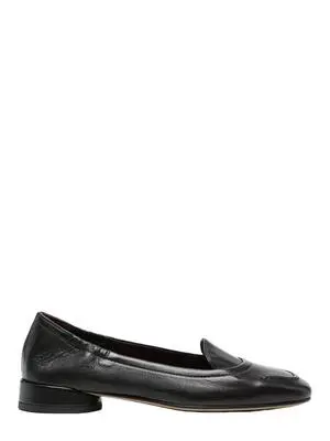 POMME D´OR Leather Flat Pumps - Black