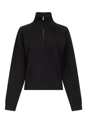LOULOU DE SAISON Dries Zip-Front Cashmere Sweater