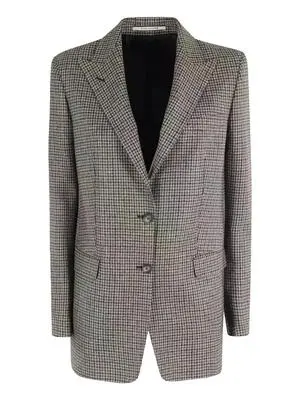 Tagliatore Houndstooth Blazer - Brown