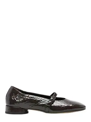 POMME D´OR Leather Ballet Flats - Brown