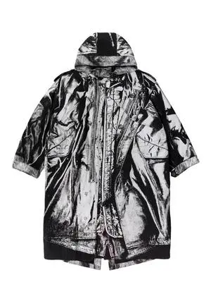 JEAN PAUL GAULTIER Trompe-l'oeil Print Parka - Grey