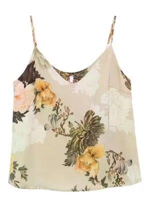 Imperial Floral-print Top - Neutrals