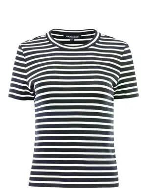 Veronica Beard Pruitt Striped T-Shirt Blue
