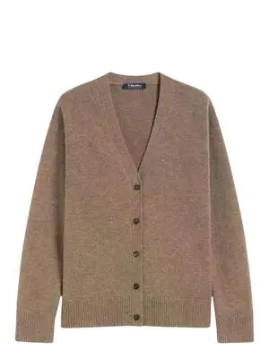 Max Mara V-neck Buttoned Cardigan - Brown