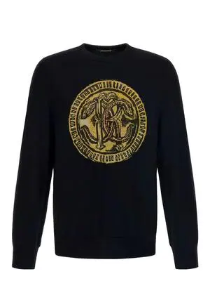 ROBERTO CAVALLI Logo Wool Sweater
