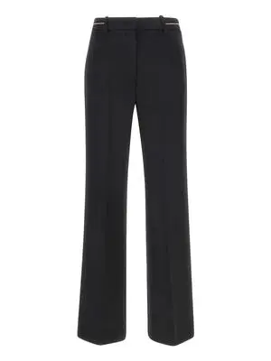 KAOS Chain-trimmed Trousers - Black