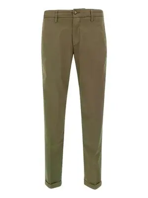 RE-HASH Cuffed Straight-leg Trousers - Green