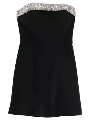 Amen Embellished Strapless Mini Dress - Black