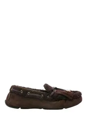 JIMMY CHOO Manon Suede Loafers - Brown