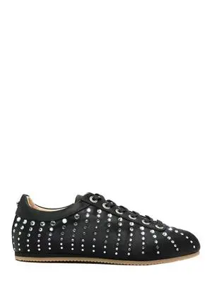 Mach & Mach Crystal-embellished Sneakers - Black