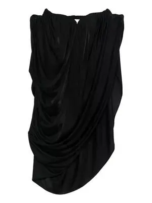 Giuseppe Di Morabito Draped Strapless Top - Black