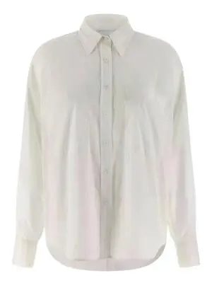 NUDE Bat-sleeve Pocket Shirt - White