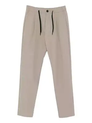 Herno Pleated Drawstring Trousers - Neutrals