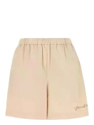 Fendi Elasticated-waistband Embroidered Shorts - Pink