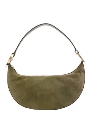 Cult Gaia Suede Zip-closure Tote Bag - Green