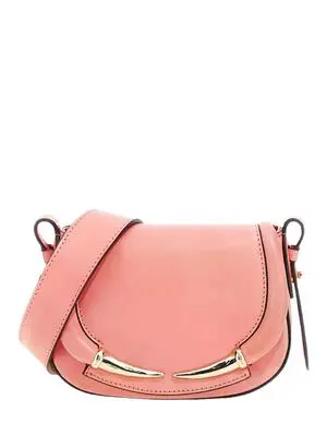 Roberto Cavalli Fang Bang Curved-horn Shoulder Bag - 02502 Pink