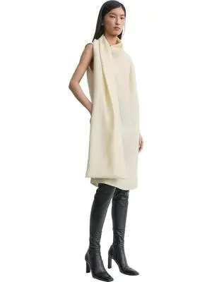 TOTEME Scarf Neckline Dress - Ecru