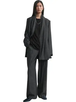 TOTEME Scarf Blazer - Charcoal Melange