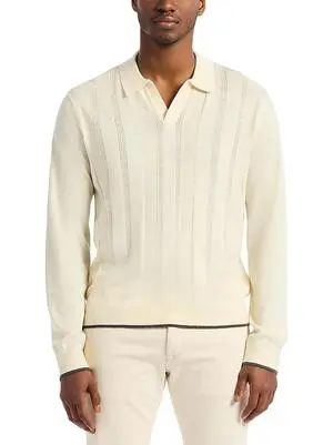 Robert Graham Fenmore Sweater Polo Shirt - Off White