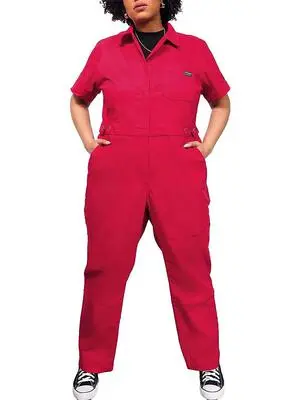 WILDFANG High Waisted Coverall - Berry