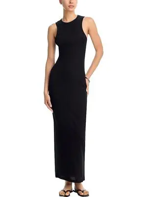 Wardrobe.NYC Racer Sleeveless Dress - Black
