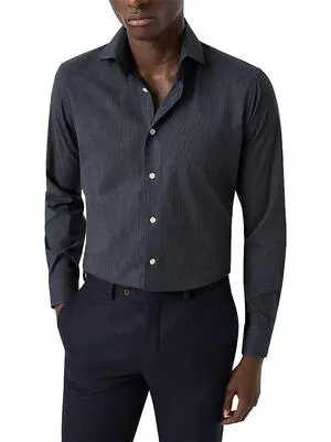 Eton Contemporary Fit Check Shirt - Dark Blue