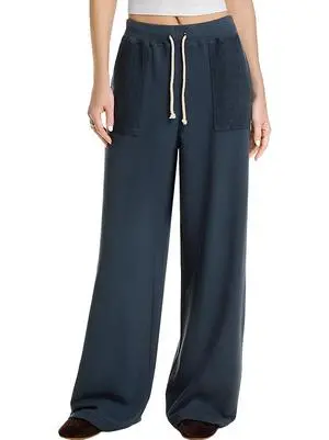 PERFECTWHITETEE Rosanna French Terry Reverse Pocket Pants - Night