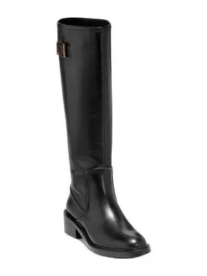 Cole Haan Silvana Tall Boots - Black Leather